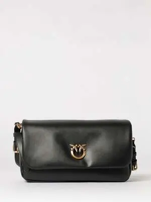 Pinko Leather Crossbody Bag - Black