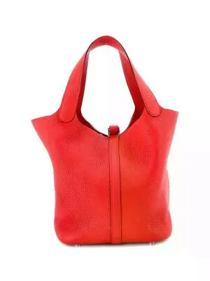 Hermès Picotin Lock Bag Clemence Mm - Red