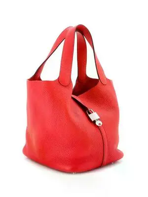 Hermès Picotin Lock Bag Clemence Mm - Red