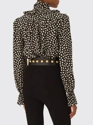 Chloé Polka Dot Ruffled Blouse