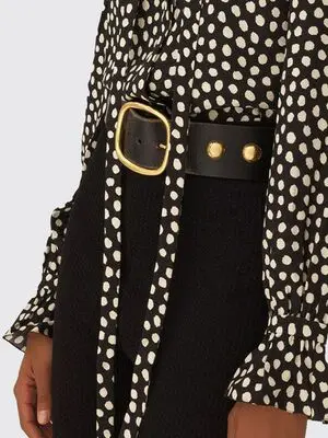 Chloé Polka Dot Ruffled Blouse