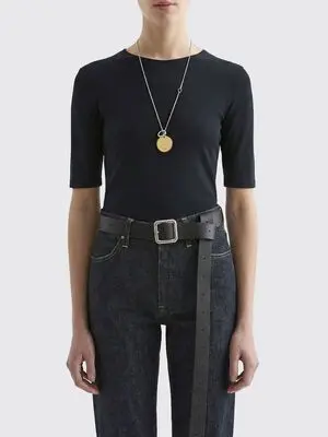 JIL SANDER Crewneck Top - Black