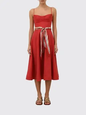 Zimmermann Fitted Bodice Midi Dress