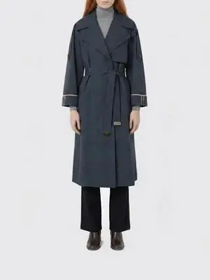 Max Mara Belted Trench Coat - Blue