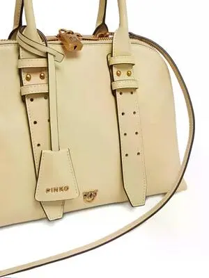Pinko Medium Escape Leather Tote Bag