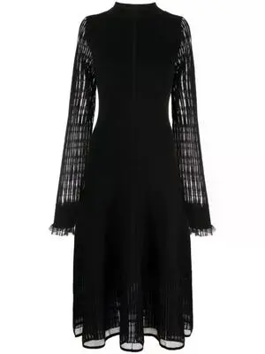 3.1 Phillip Lim High-neck Flared Midi Dress
