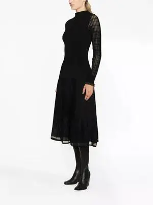 3.1 Phillip Lim High-neck Flared Midi Dress