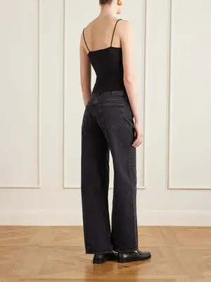 BODE Anisette Cropped Embroidered Cotton Tank Top