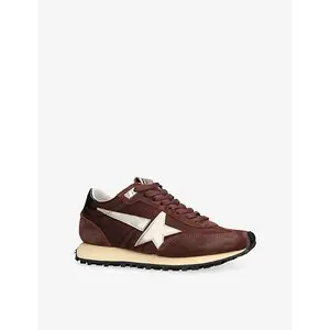 GOLDEN GOOSE Running Marathon Suede And Fabric Trainers