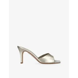 GINA Yasmin Metallic Finish Mules