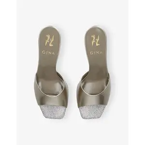 GINA Yasmin Metallic Finish Mules