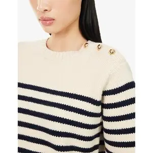 FRAME The Mariner Striped Wool Jumper