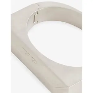 Rick Owens Logo-engraved Beveled Aluminium Bangle