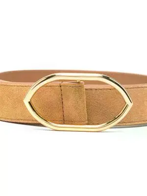 Jacquemus Oval-buckle Belt - Neutrals
