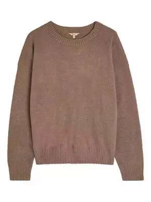Eberjey Taupe Crew Neck Long Sleeve Sweater - Brown