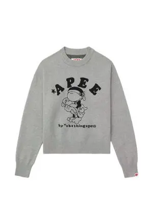 AAPE BY *A BATHING APE Crew-neck Graphic Sweater