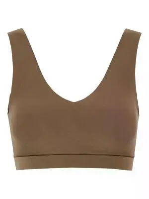 Chantelle V-neck Padded Bra - Brown