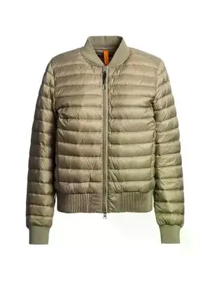 PARAJUMPERS Leila Ribbed Bomber Jacket - Neutrals