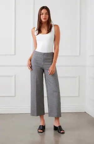 Karen Kane Crop Wide-leg Pants