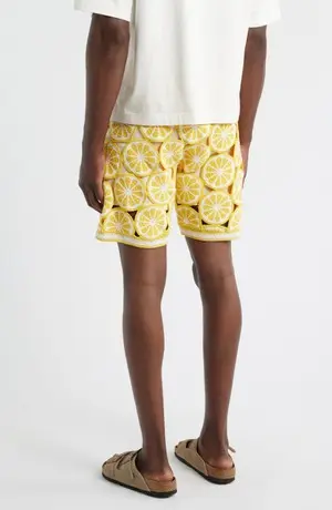 MAVRANS Lemon Crochet Organic Cotton Shorts