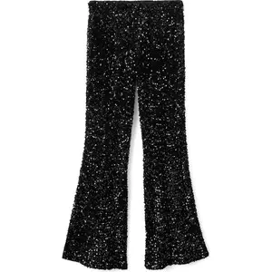 Mango Sequin Flare Jeans