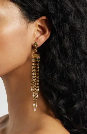 KIARA BY KI-ELE Zoe Drape Drop Earrings