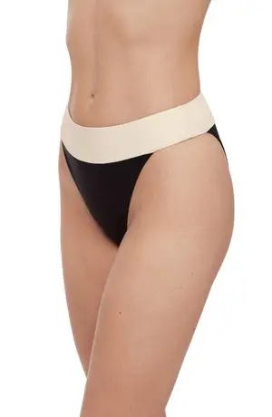 Steve Madden Banded High-leg Bikini Bottoms