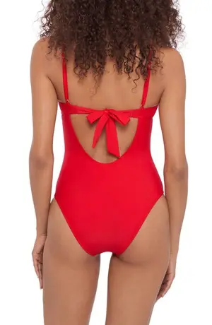 Steve Madden Cutout One-piece Swimsuit With Tie Back
