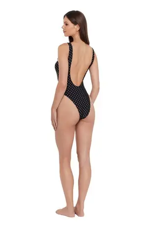 Steve Madden Side Cutout Open Back One-piece Swimsuit