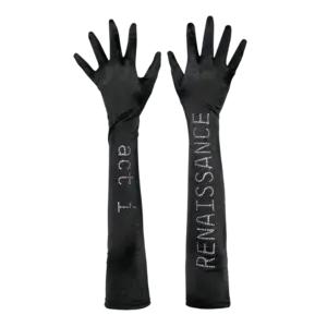 BEYONCE Renaissance Crystal Gloves - Black