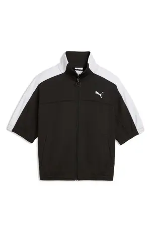 PUMA T7 Short Sleeve Track Jacket - Puma Black