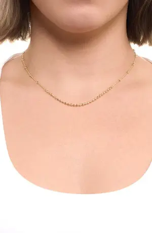 ATHRA LUXE Diamond-cut Beaded Necklace