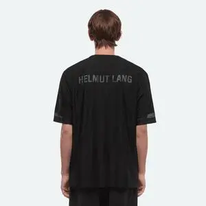 Helmut Lang Mesh Layered Tee - Black