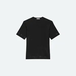 Helmut Lang Mesh Layered Tee - Black