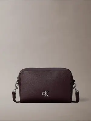 Calvin Klein Minimal Monogram Phone Crossbody - Fudge