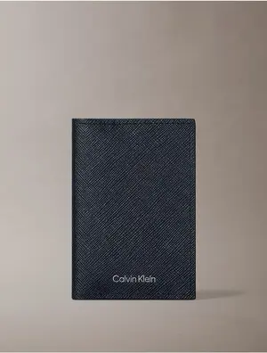 Calvin Klein Silver Tone Wallets For Men