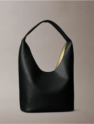 Calvin Klein Pebble Grain Slouchy Bag - Black