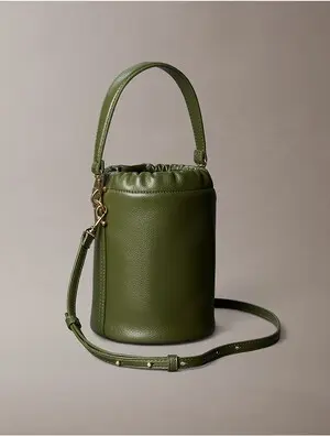 Calvin Klein Pebble Grain Bucket Bag - Cypress