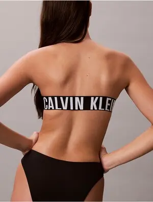 Calvin Klein Monologo Swim One Piece - Black