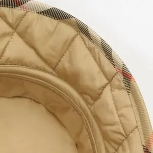 Burberry Quilted Horseshoe Bucket Hat - Sand Beige