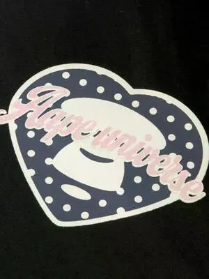 AAPE BY *A BATHING APE Heart-print T-shirt