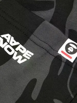 AAPE BY *A BATHING APE Moonface Camo Track Pants - Black