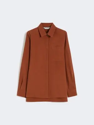 Max Mara Silk Canvas Shirt - Terra Cotta