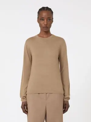 Max Mara Cashmere Yarn Crewneck Sweater - Hazelnut Brown