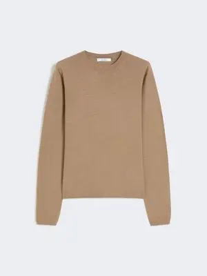 Max Mara Cashmere Yarn Crewneck Sweater - Hazelnut Brown