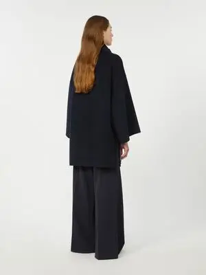 Max Mara Wool-blend Midi Coat With Scarf
