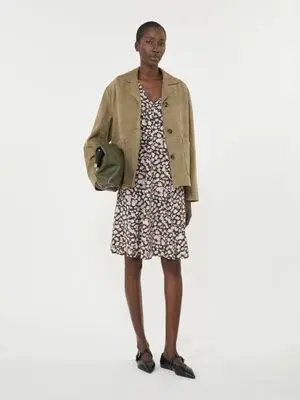 Max Mara Cropped Suede Jacket