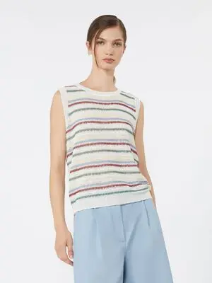Max Mara Linen Yarn Waistcoat