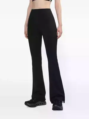 AAPE BY *A BATHING APE High-rise Flared Leggings With Logo Detail - Black
