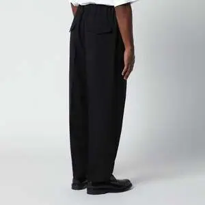JIL SANDER Technical Serge Trousers - Black